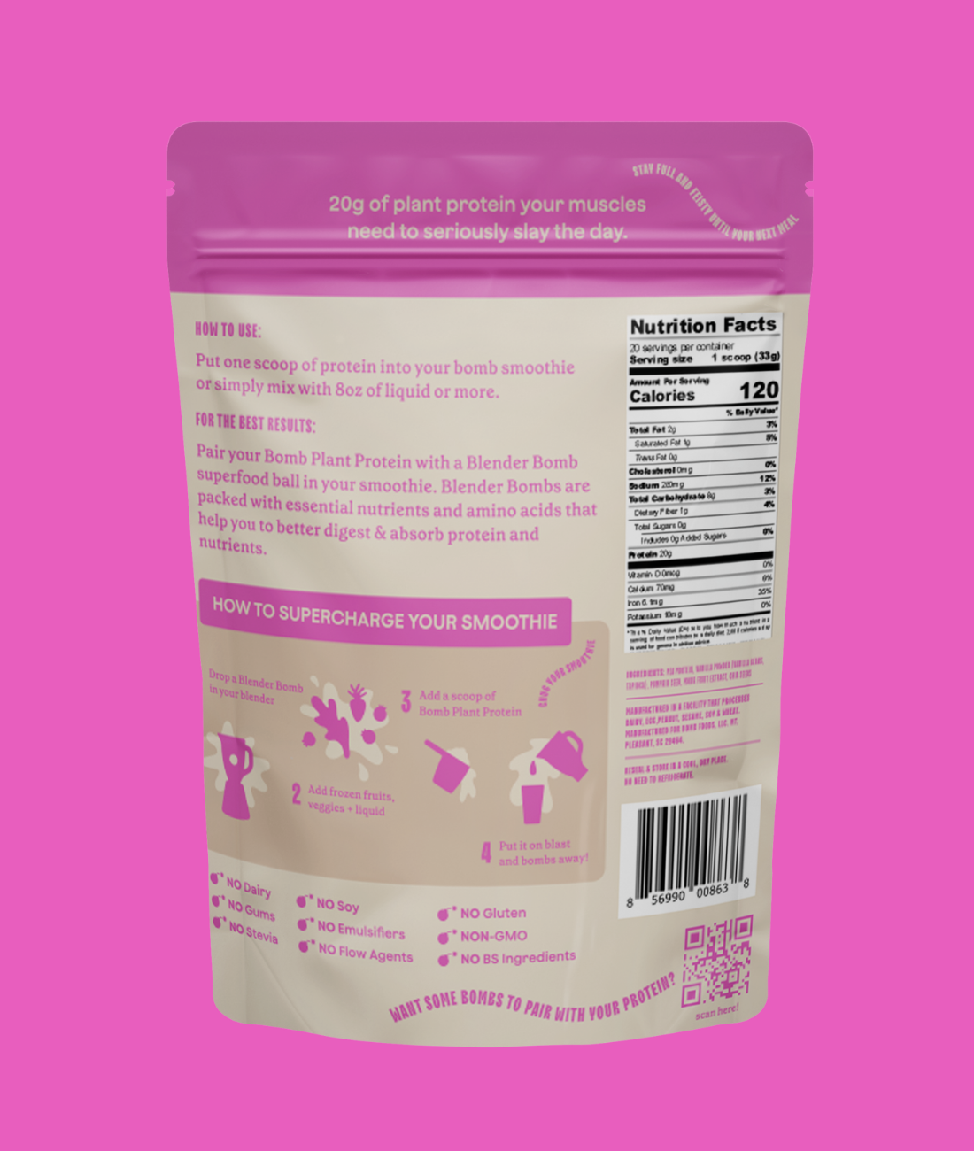 Vanilla Bomb Plant Protein – The Bomb Co