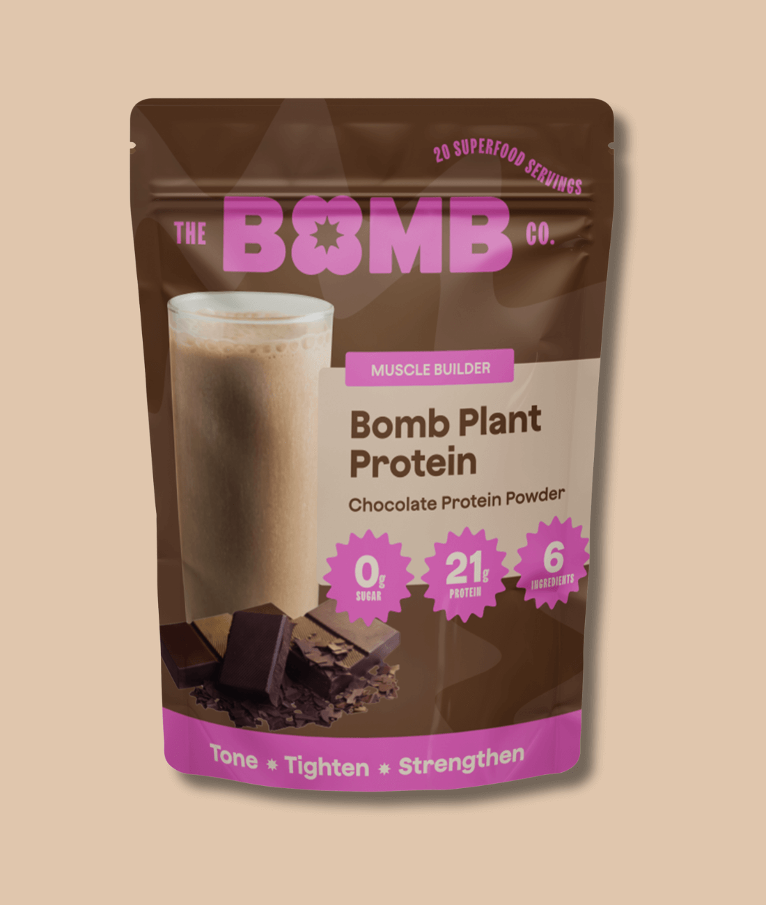 Chocolate Bomb Plant Protein – The Bomb Co