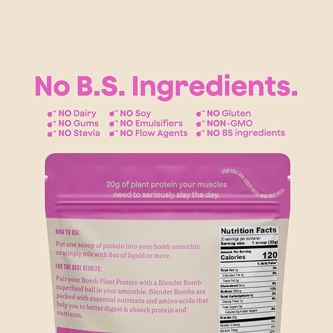 Vanilla Bomb Plant Protein – The Bomb Co