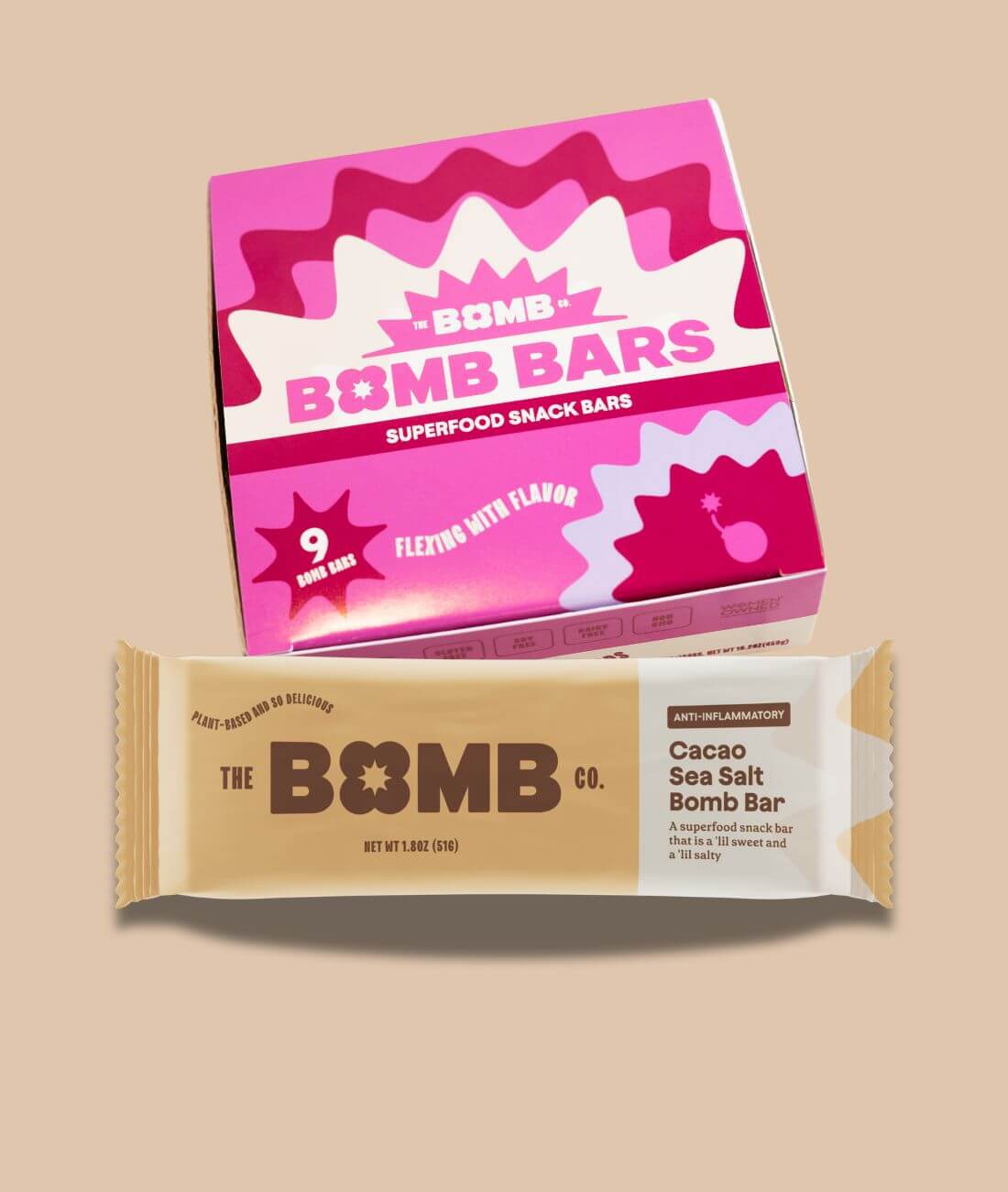 Cacao Sea Salt Bomb Bar - 1 Box – The Bomb Co