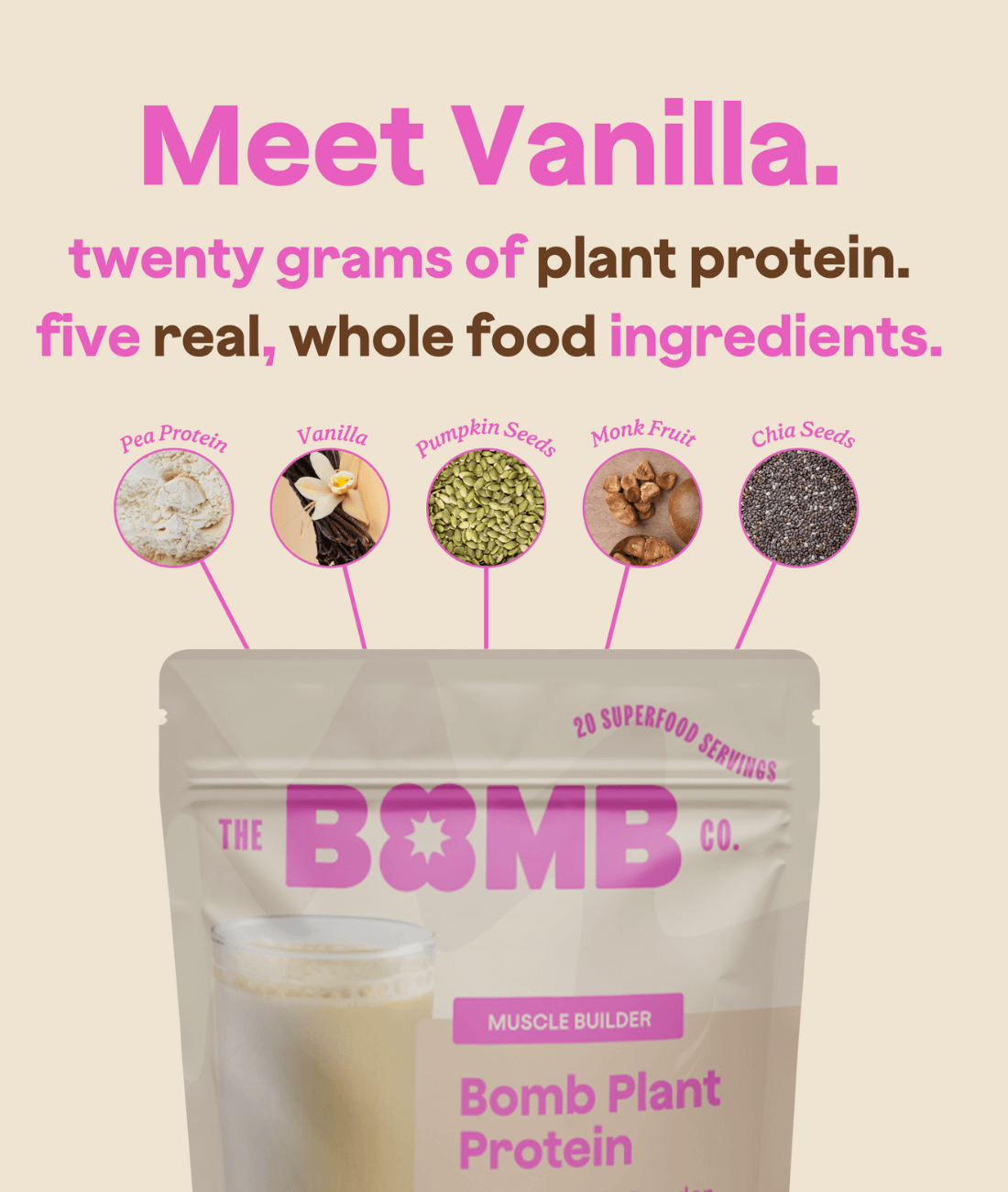 Vanilla Bomb Plant Protein – The Bomb Co